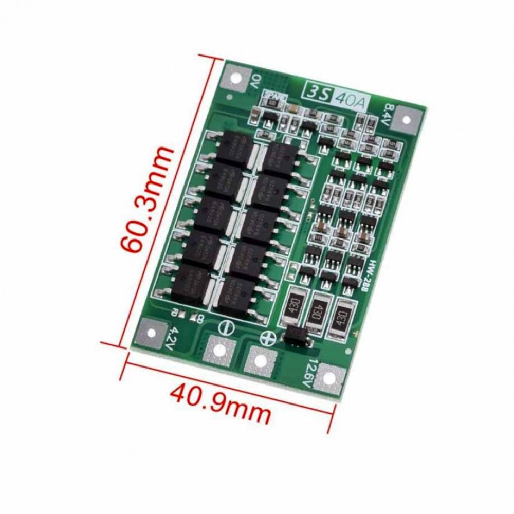 3S Bms 40A 18650 Lityum Pil Şarj Koruma Devresi ( Balanslı ) - Fiyatı ...