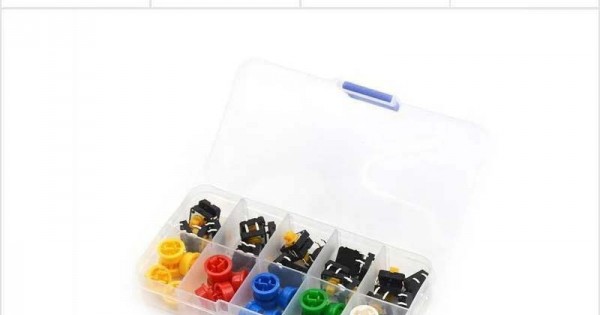 Push Buton ve Renkli Kapak Seti 12x12x7.3mm 50 Parça - Fiyatı ve ...