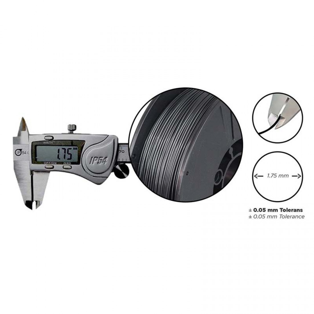 CCF Filament Naturel Şeffaf PLA Filament 1.75 mm - Fiyatı ve ...