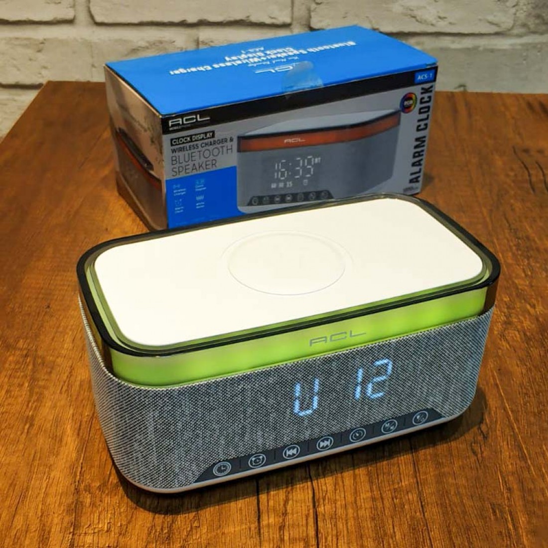 Renkli Işıklı Ses Bombası 15W Bluetooth Hoparlör ve Kablosuz Şarj Cihazı ACL ACS-01 - Fiyatı ve ...